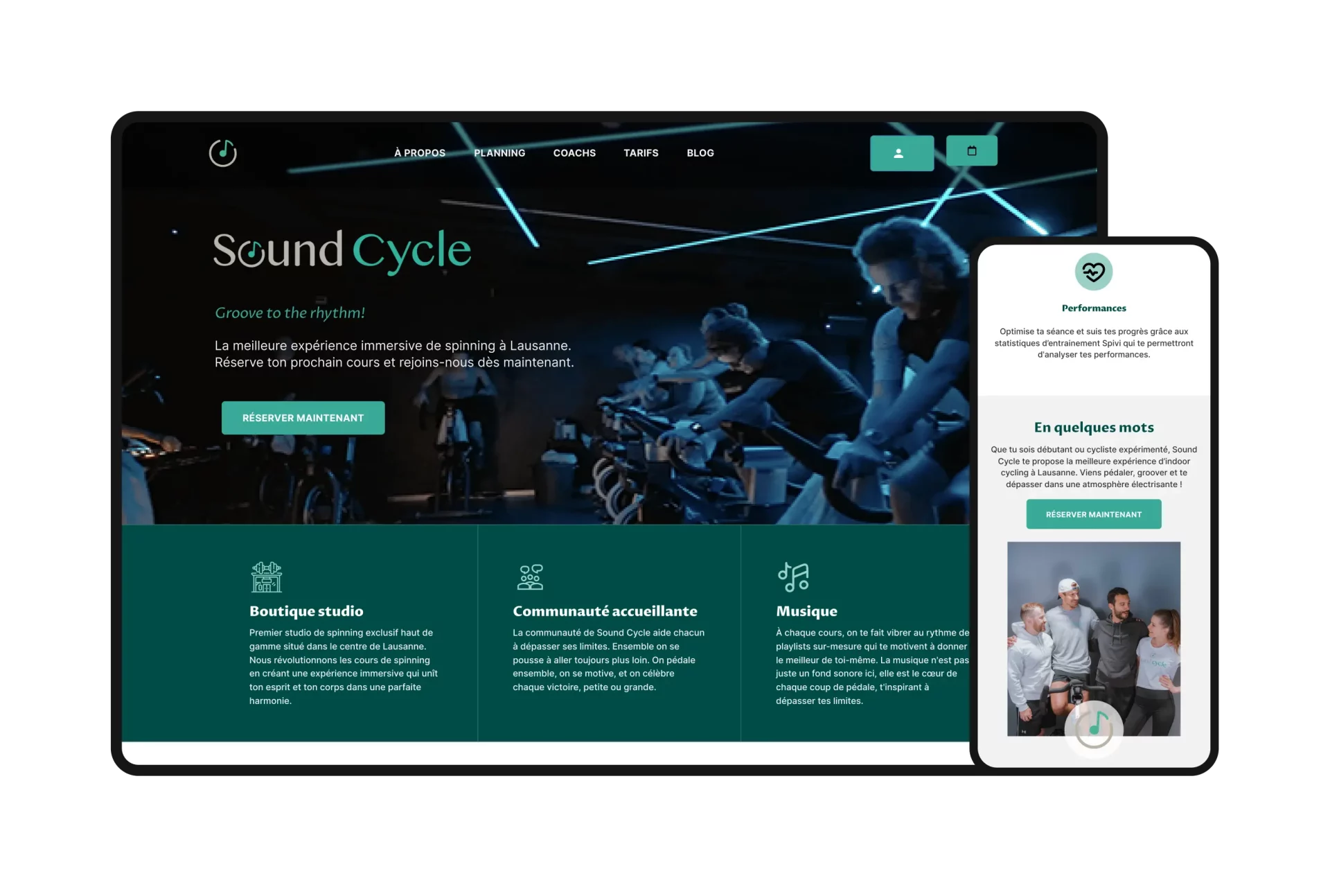 Sound Cycle – Portfolio Geekworkers | Site Web Audio & Musique